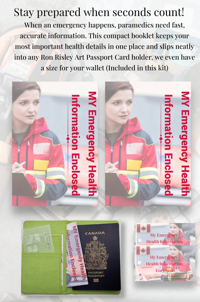 Ron Risley Art - Emergency Health information and Security Package